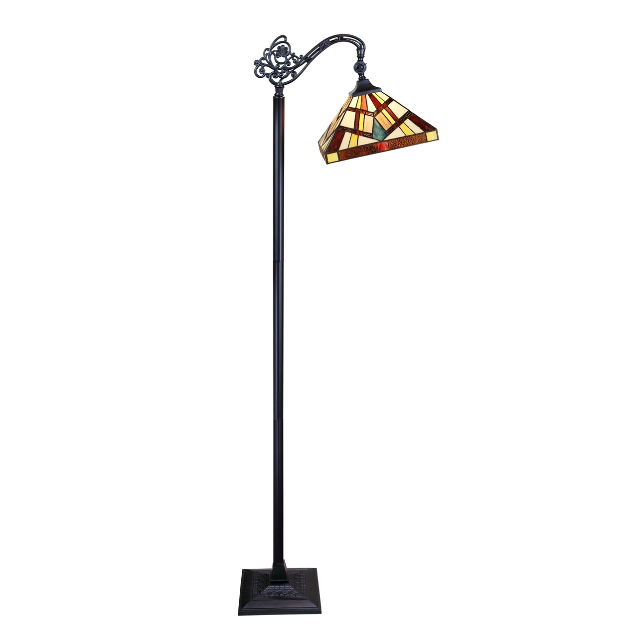 Chloe Vincent Reading Floor Lamp Stained Glass Tiffany Floor Lamp ...